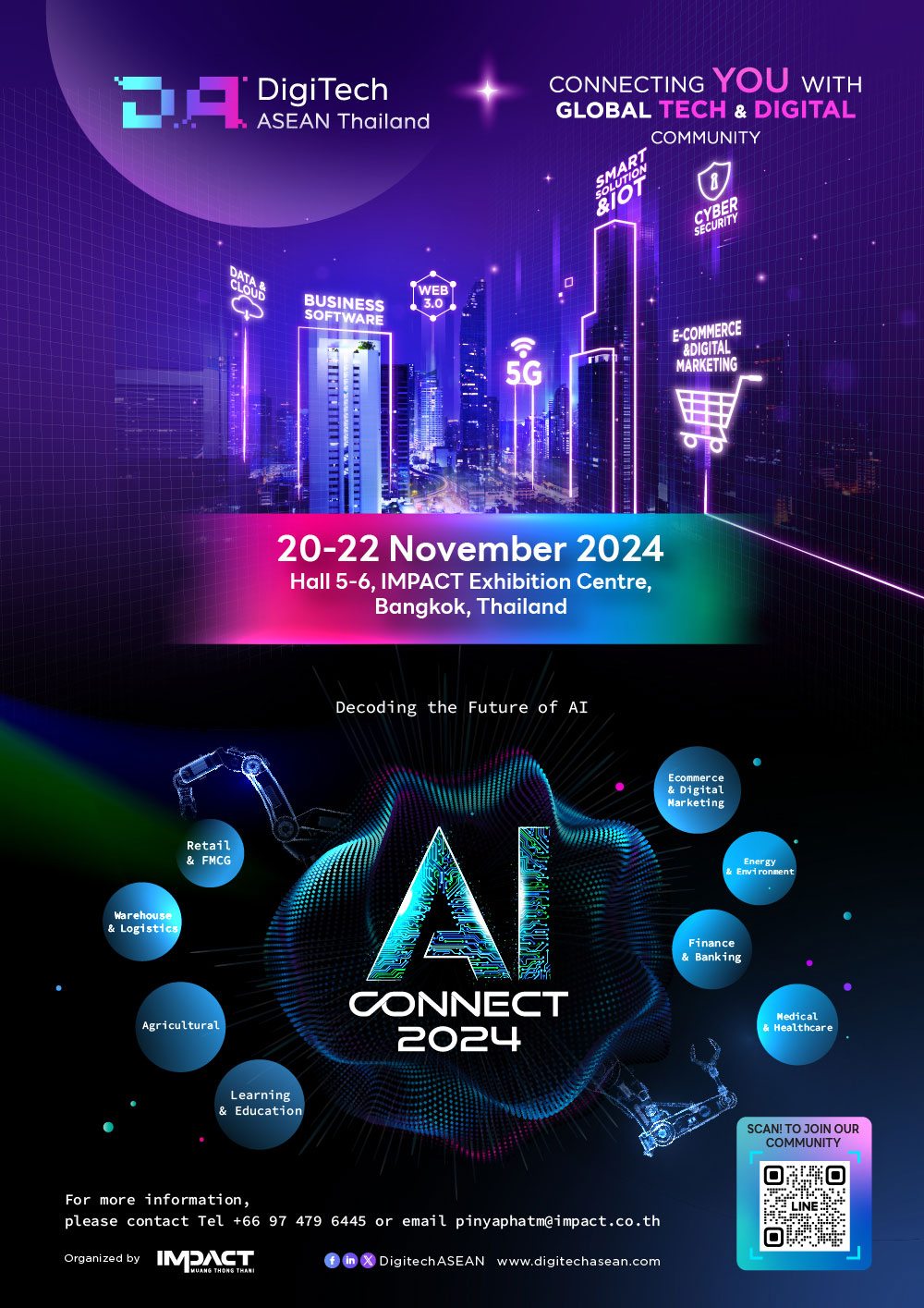 DigiTech ASEAN Thailand & AI Connect 2024-展覽貿易 - IMPACT Arena, Exhibition and Convention Center